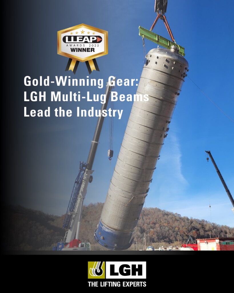 LGH Multi-Lug Lifting Beams Win Gold at 2025 LLEAP Awards - LGH